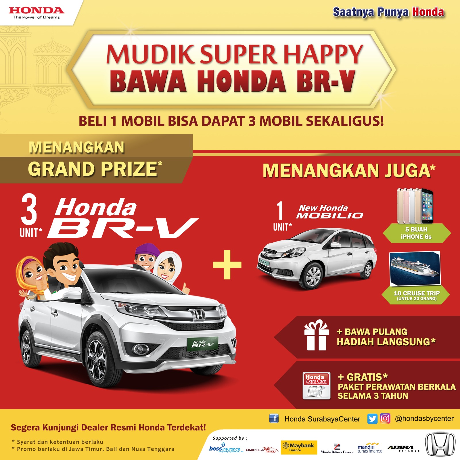 Menyambut Ramadhan, Honda Surabaya Center Siapkan Selling Program Spesial “Mudik Super Happy ...